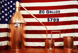 20 Gallon Copper Moonshine Still | American Copper Works